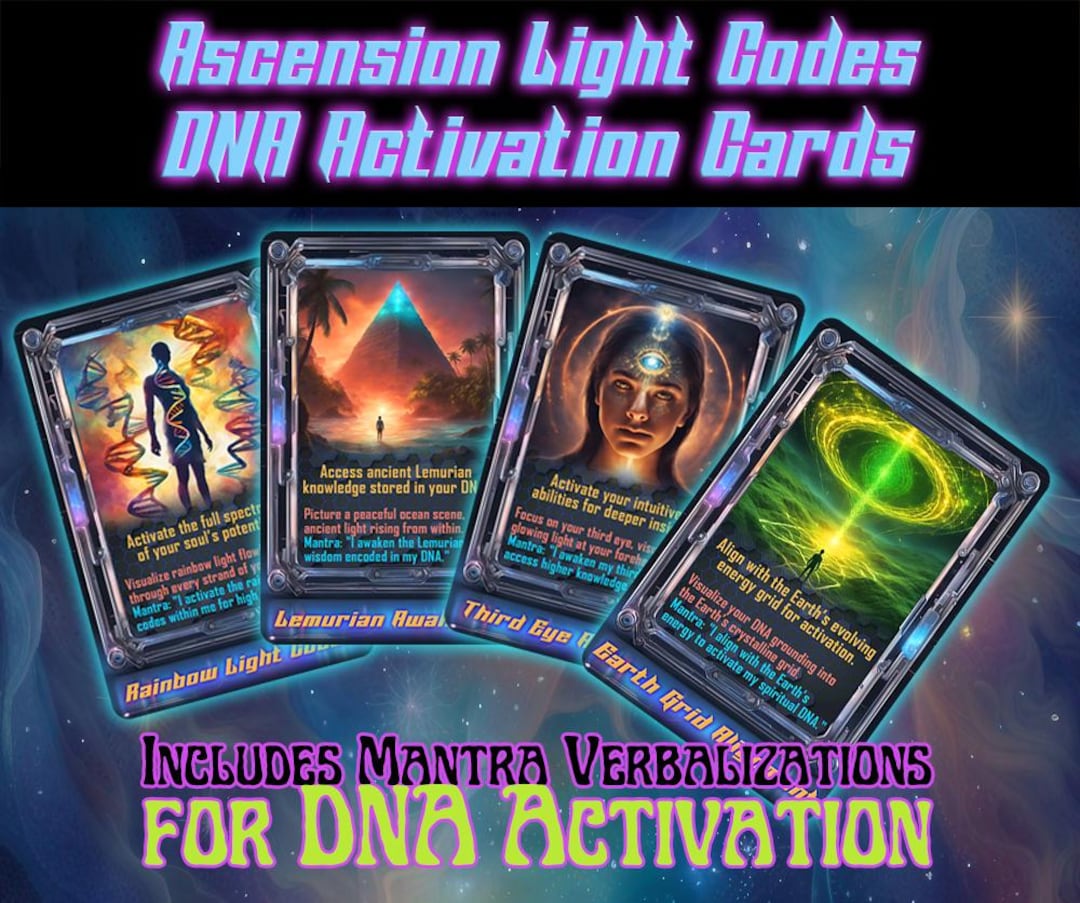 Ascension Light Codes DNA Activation Oracle Deck: Unlock DNA With ...