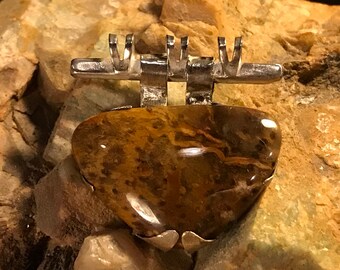 High Vibrational Petrified Palm Root 925 Pendant - Etsy