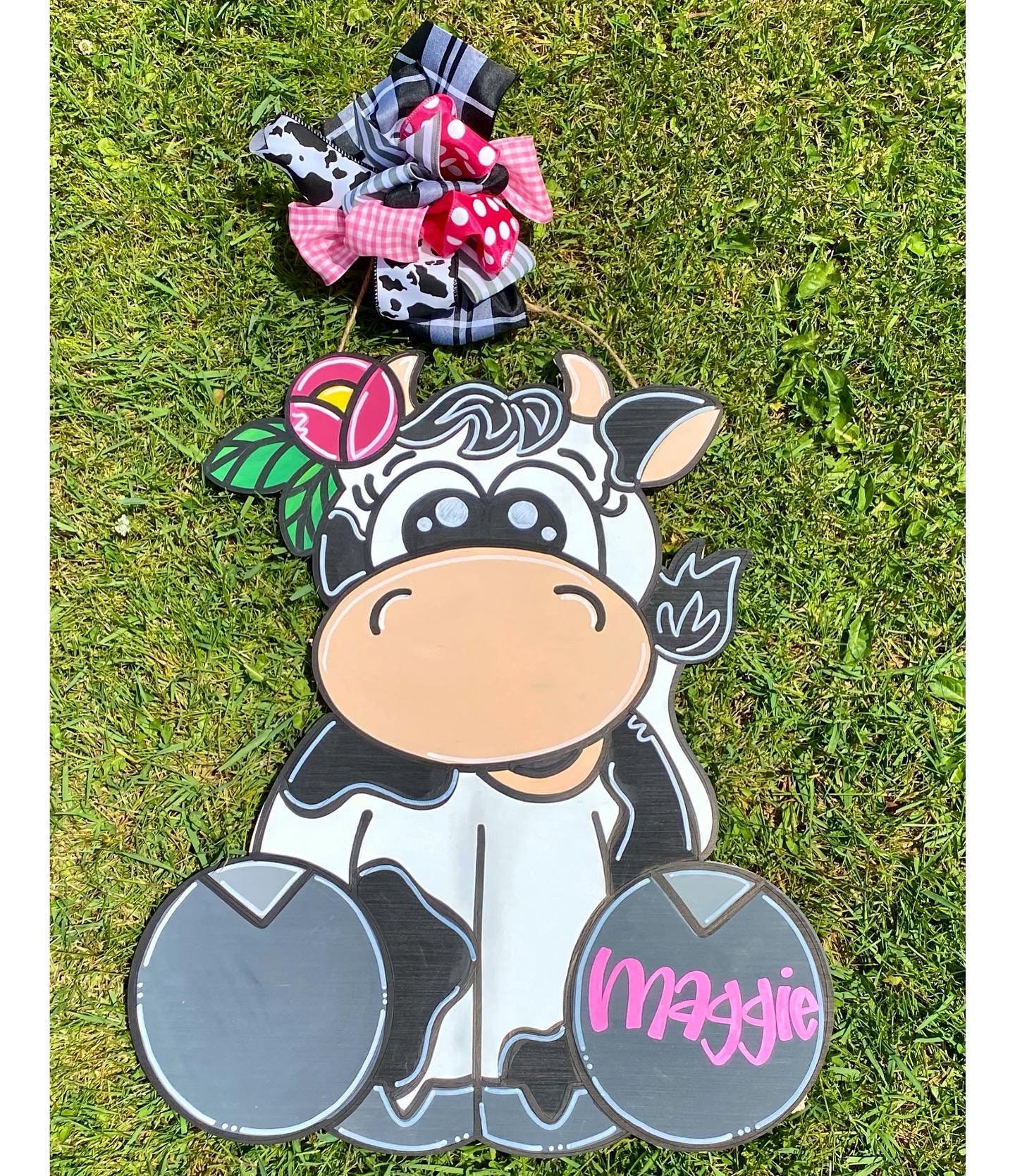 Cow Door Decorcow Door Hanger Farm Nursery Hanger Nursery - Etsy