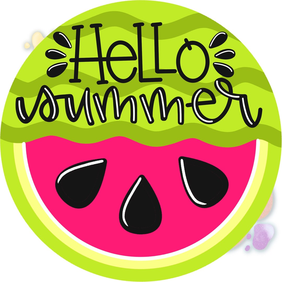 Door Hanger Template: Watermelon Door Hanger, Digital Download, Instant ...