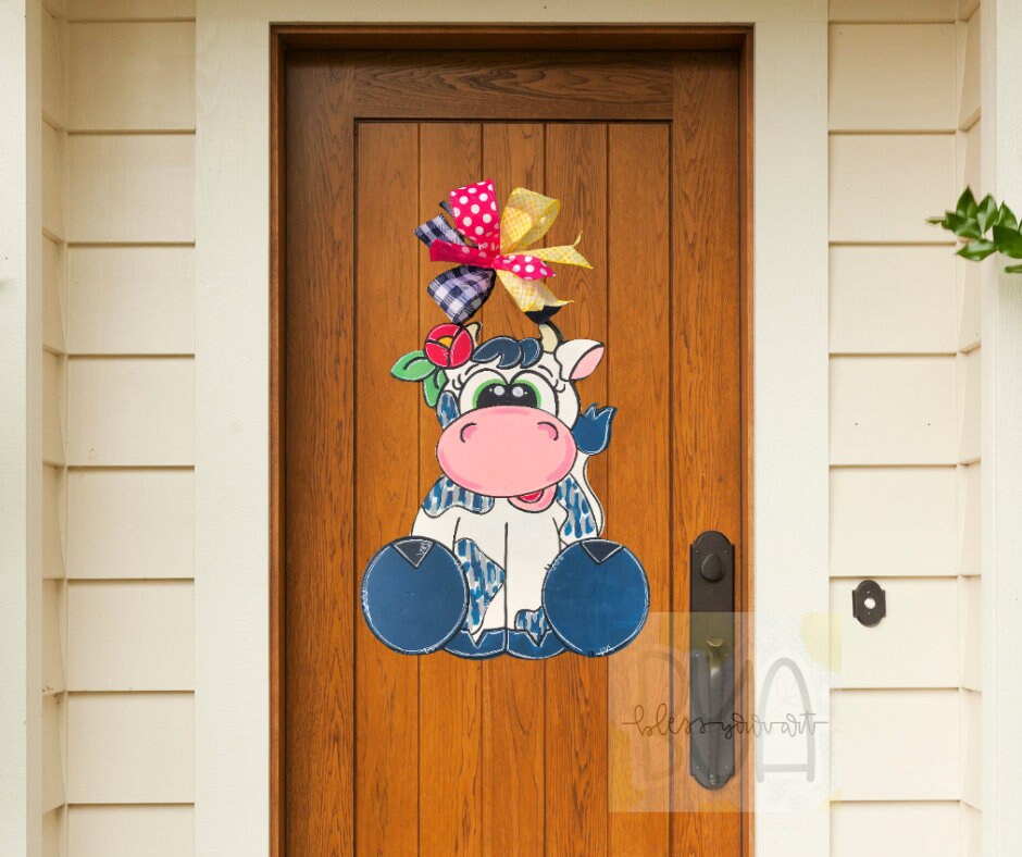 Cow Door Decorcow Door Hanger Farm Nursery Hanger Nursery - Etsy
