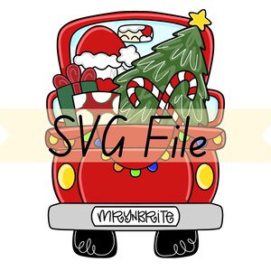 Door Hanger Svg-santa Truck Digital Download, Welcome Sign SVG, Laser ...