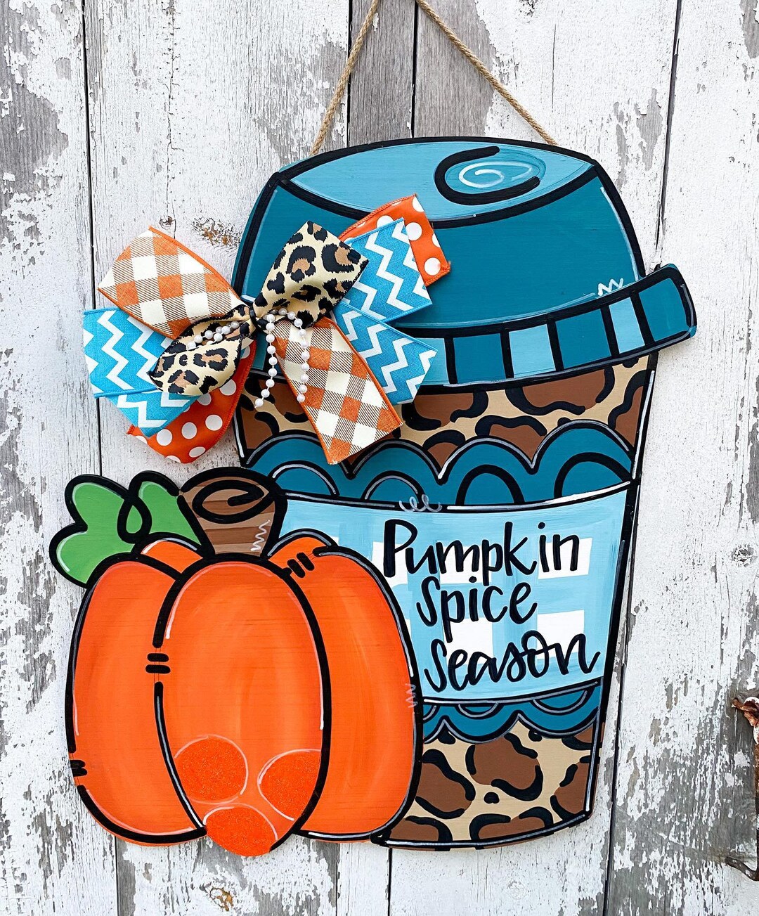 Pumpkin Door Decor, Fall Wreath, Pumpkin Door Decor, Fall Porch Sign ...