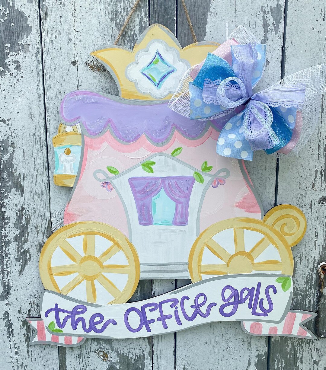 Princess Door Hanger, Baby Girl Sign, Baby Door Hanger, Princess Door ...
