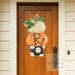 Pumpkin Front Door Decor Fall Door Hanger Stacked Pumpkin - Etsy