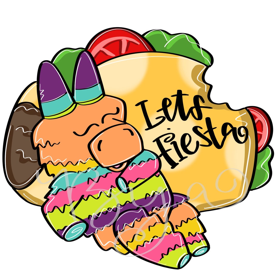 Door Hanger Template: Piñata Taco| Door Hanger Template, Digital ...
