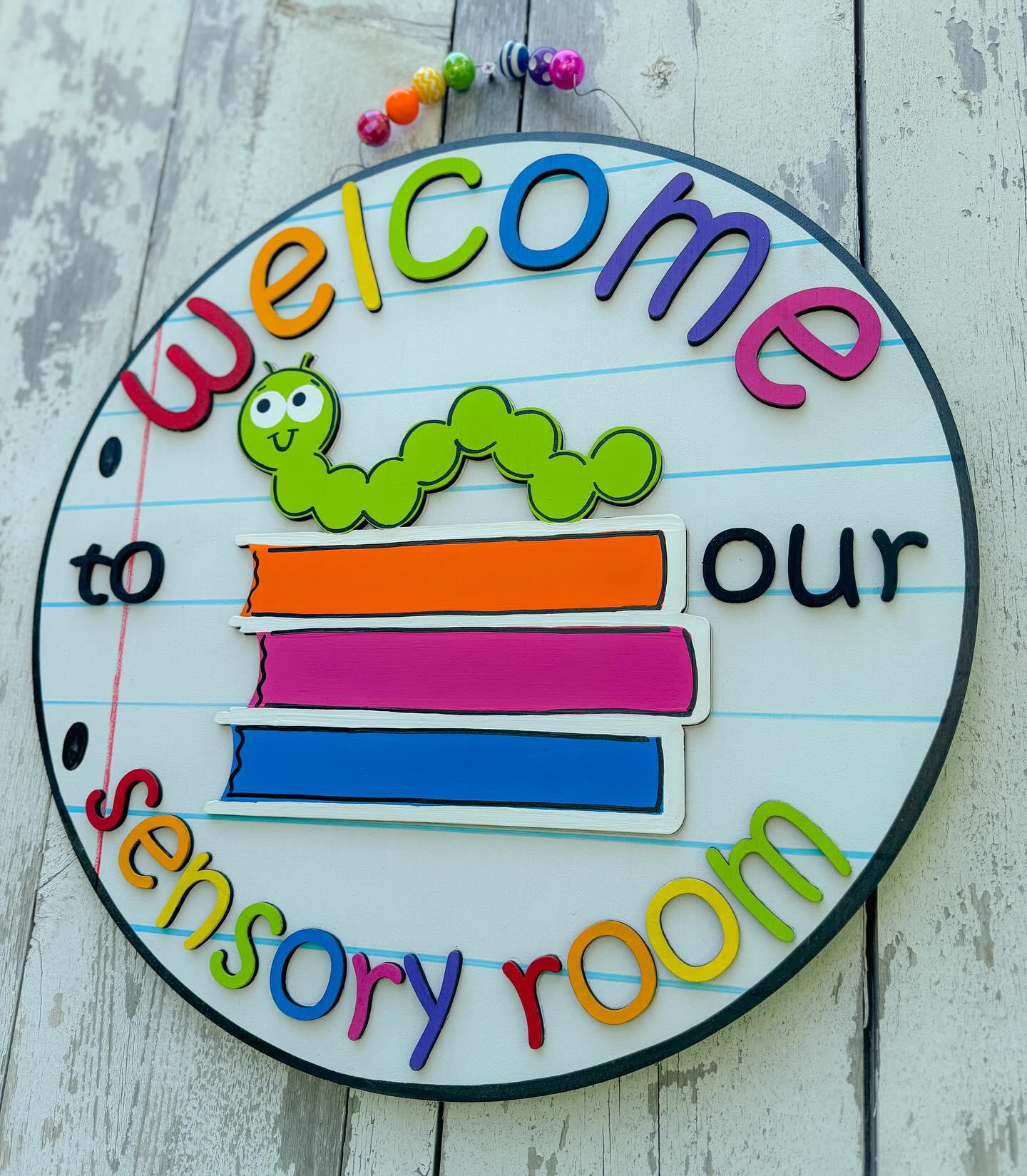 Personalized Sensory Room Wooden Door Sign: Classroom Decor & Teacher ...