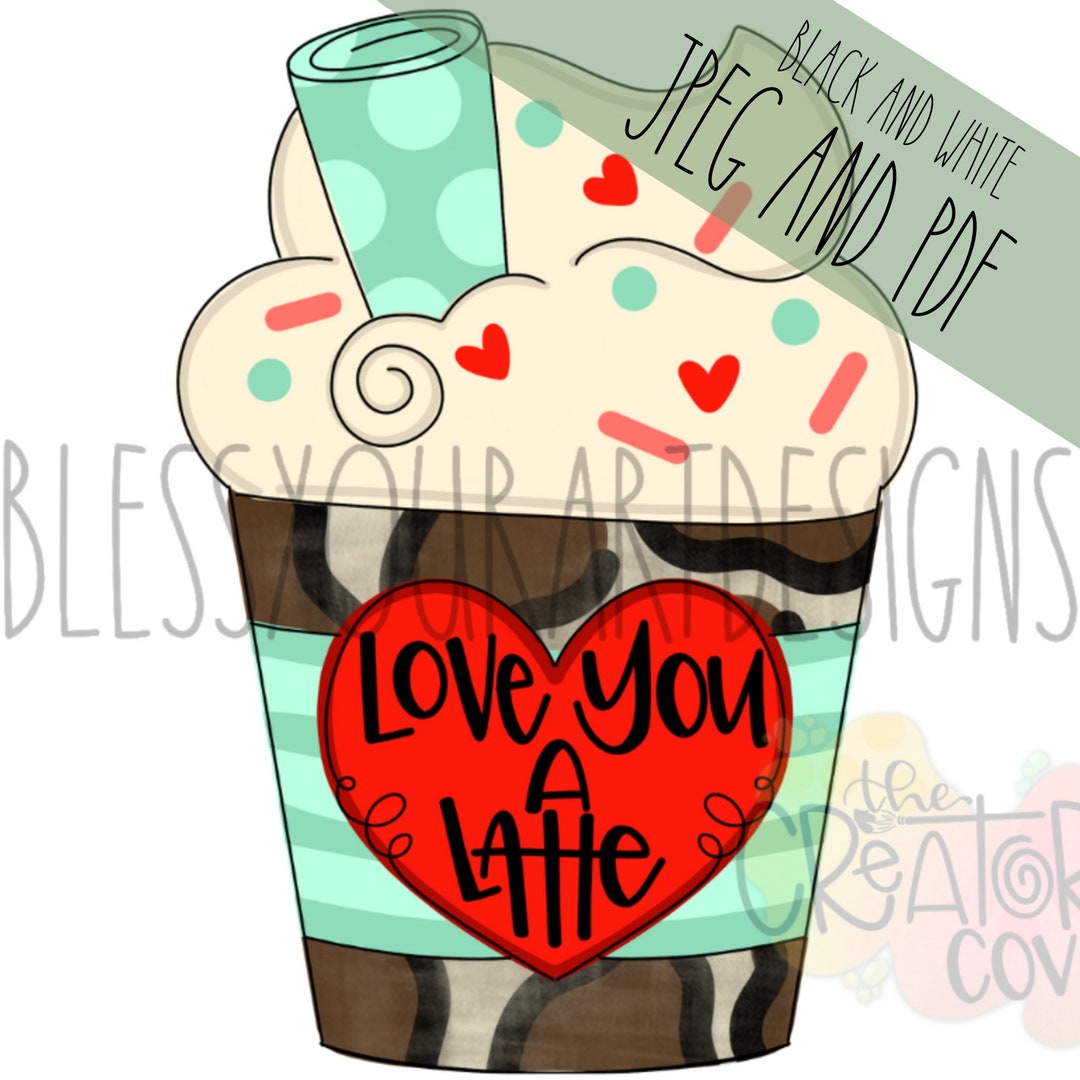 TEMPLATE: Love Door Hanger Template, Valentines Day Door Hanger ...