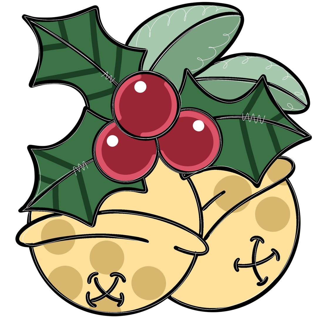 Door Hanger Template: Jingle Bells| Door Hanger Template, Digital ...