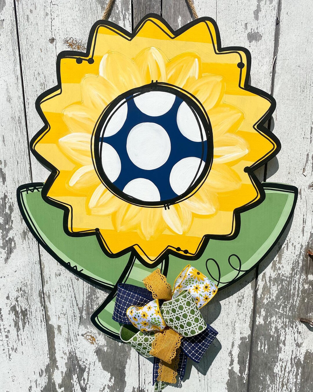 Sunflower Front Door Decor, Sunflower Door Hanger, Fall Decor, Fall ...