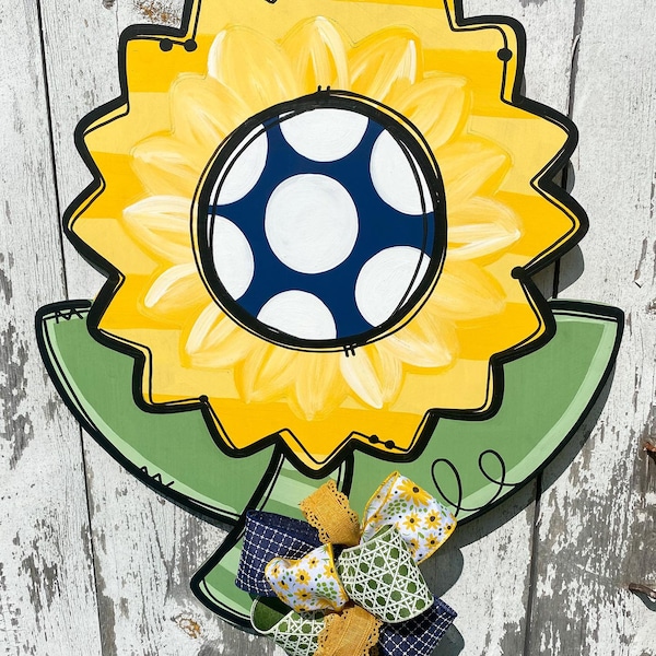 Sunflower Door Hanger - Etsy