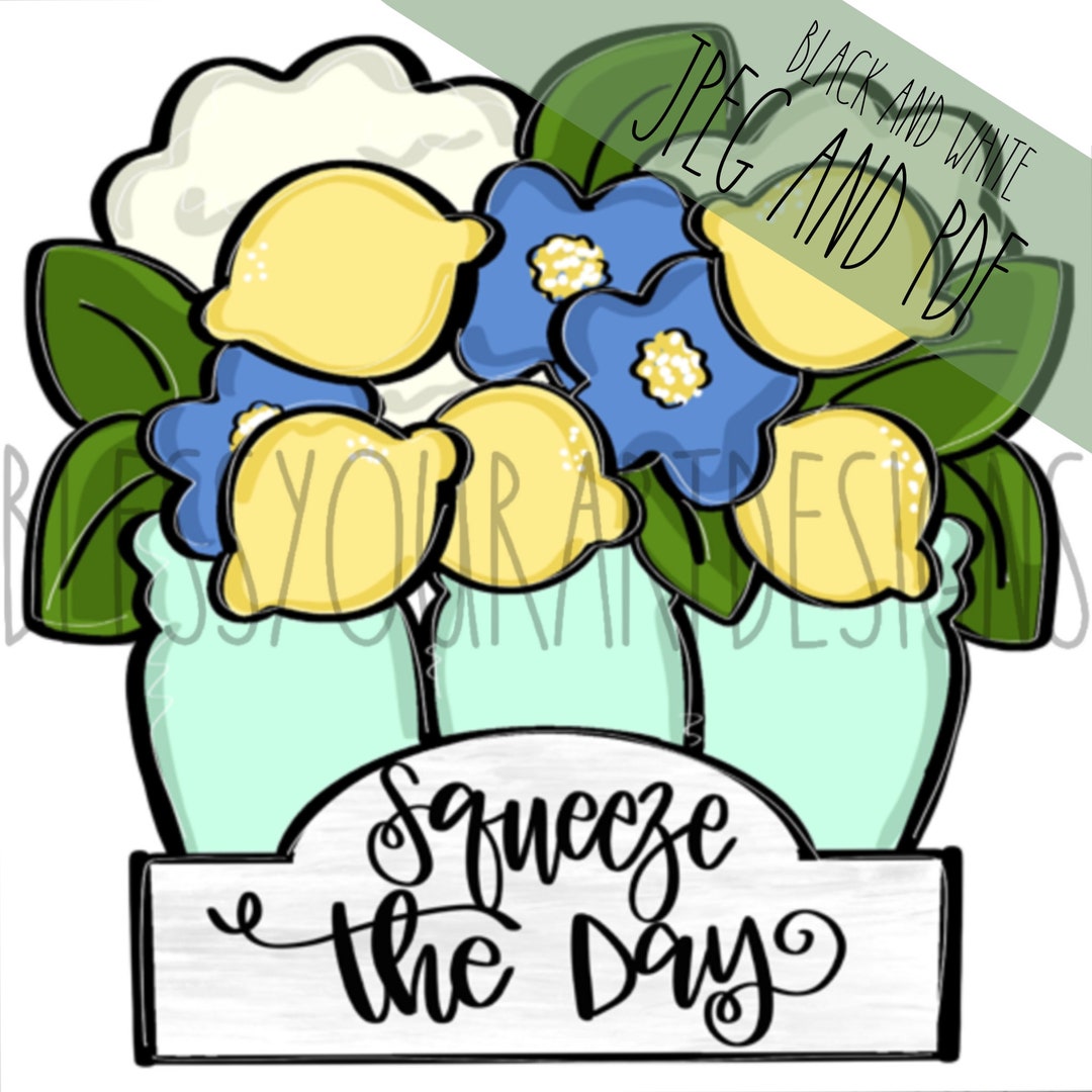 Door Hanger Template: Squeeze the Day| Door Hanger Template, Digital ...