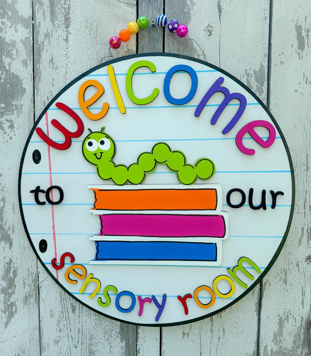 Personalized Sensory Room Wooden Door Sign: Classroom Decor & Teacher ...