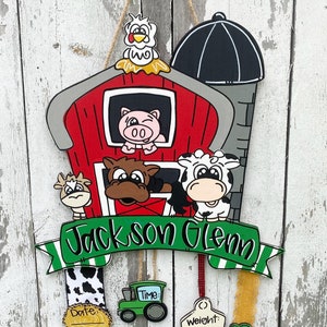 Farm Hospital Stat Door Hanger| Farm Animal Decor, Baby Shower Gift ...