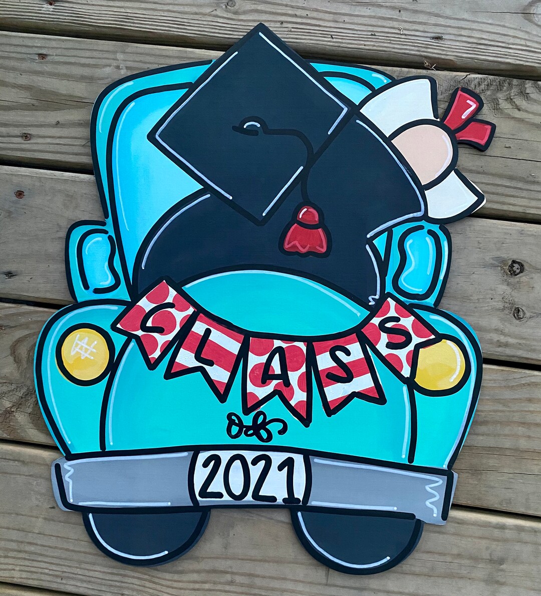 Graduation Truck Door Hanger, Graduation Gift, Graduation Sign, College ...