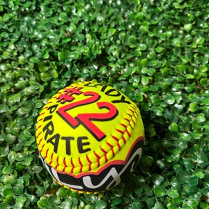 Personalized Hand Painted Softball, Senior Gift, Coach Gift, Athlete ...