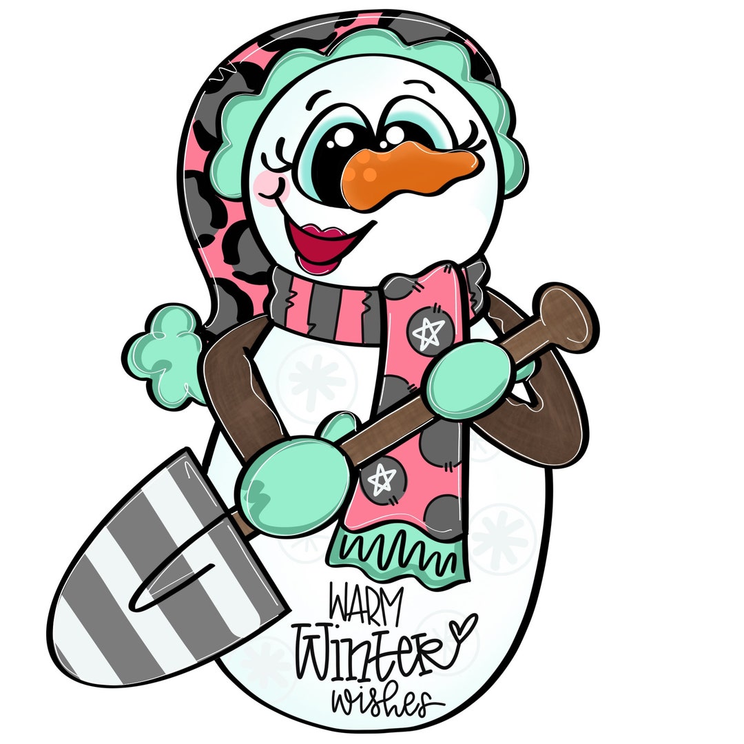 Snow Lady Door Hanger Template: Instant Digital Download for DIY ...