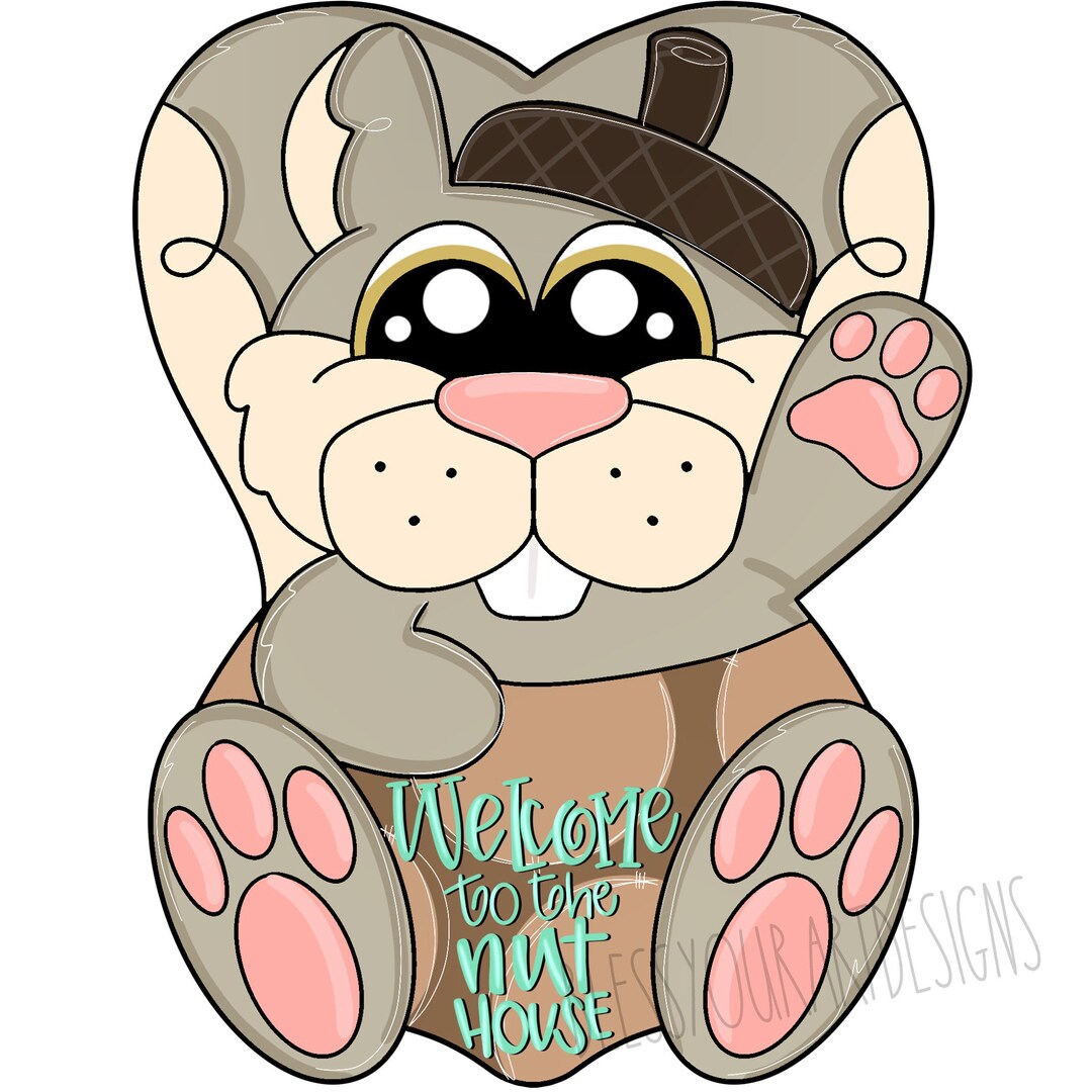 Door Hangertemplate: Nut House Door Hanger Template, Digital Download ...