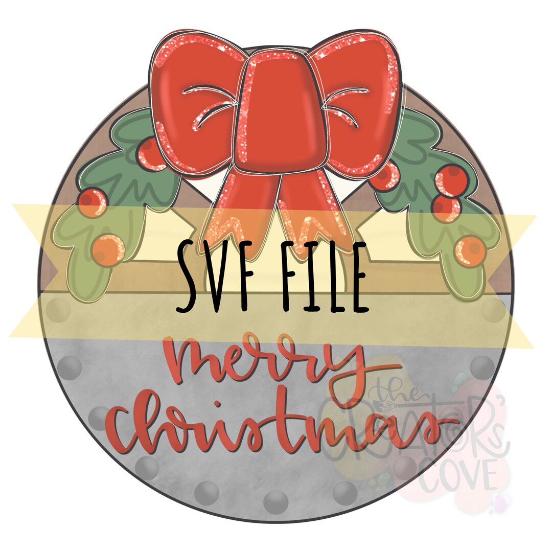 Door Hanger SVG- Christmas Wagon Wheel Digital Download, Welcome Sign ...