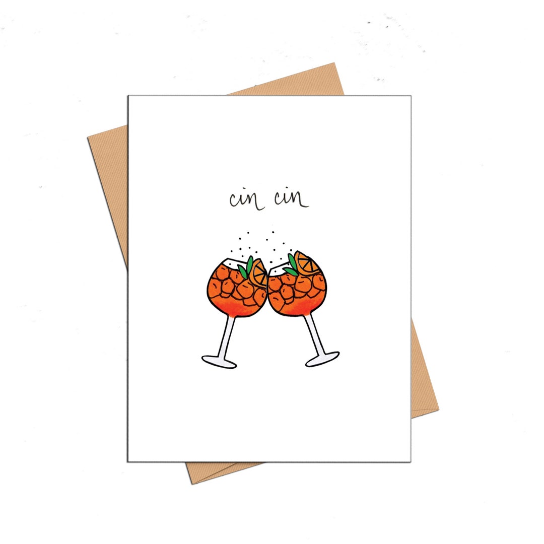Aperol Spritz Cin Cin Cheers - Etsy