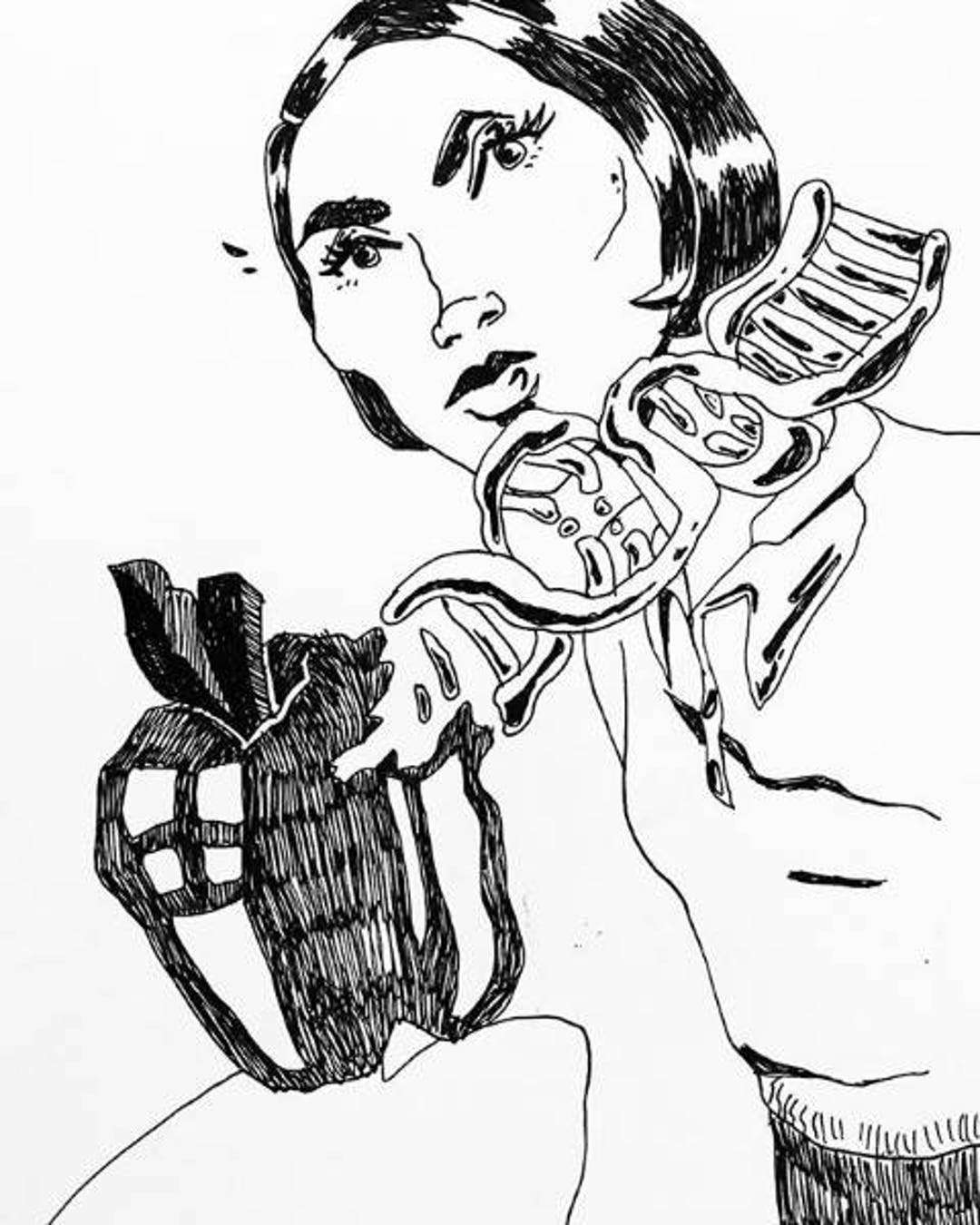 Clarice Lispector Drawing Print - Etsy