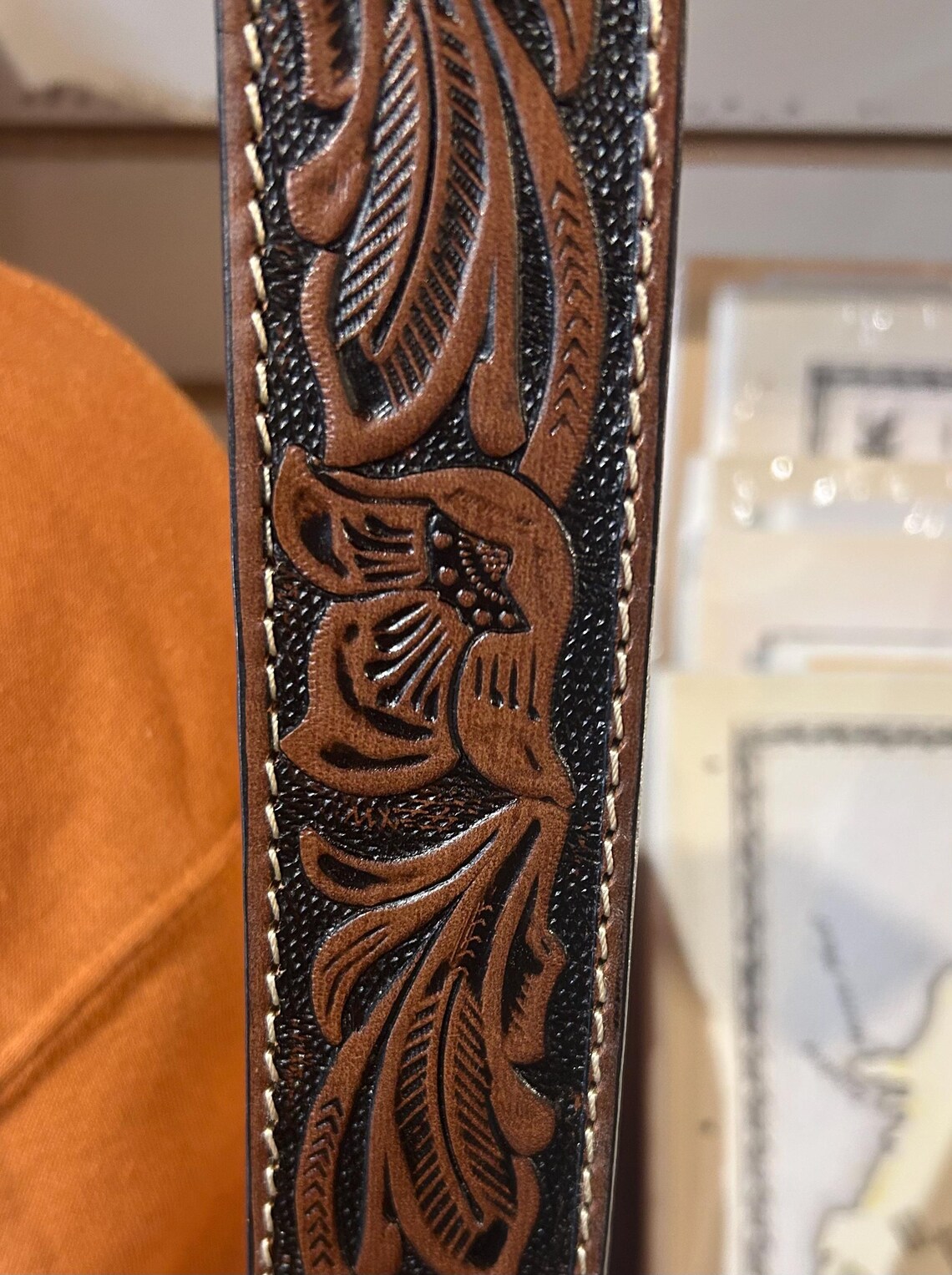 Handmade Embossed Leather Belts for Men or Women-free SHIPPING - Etsy