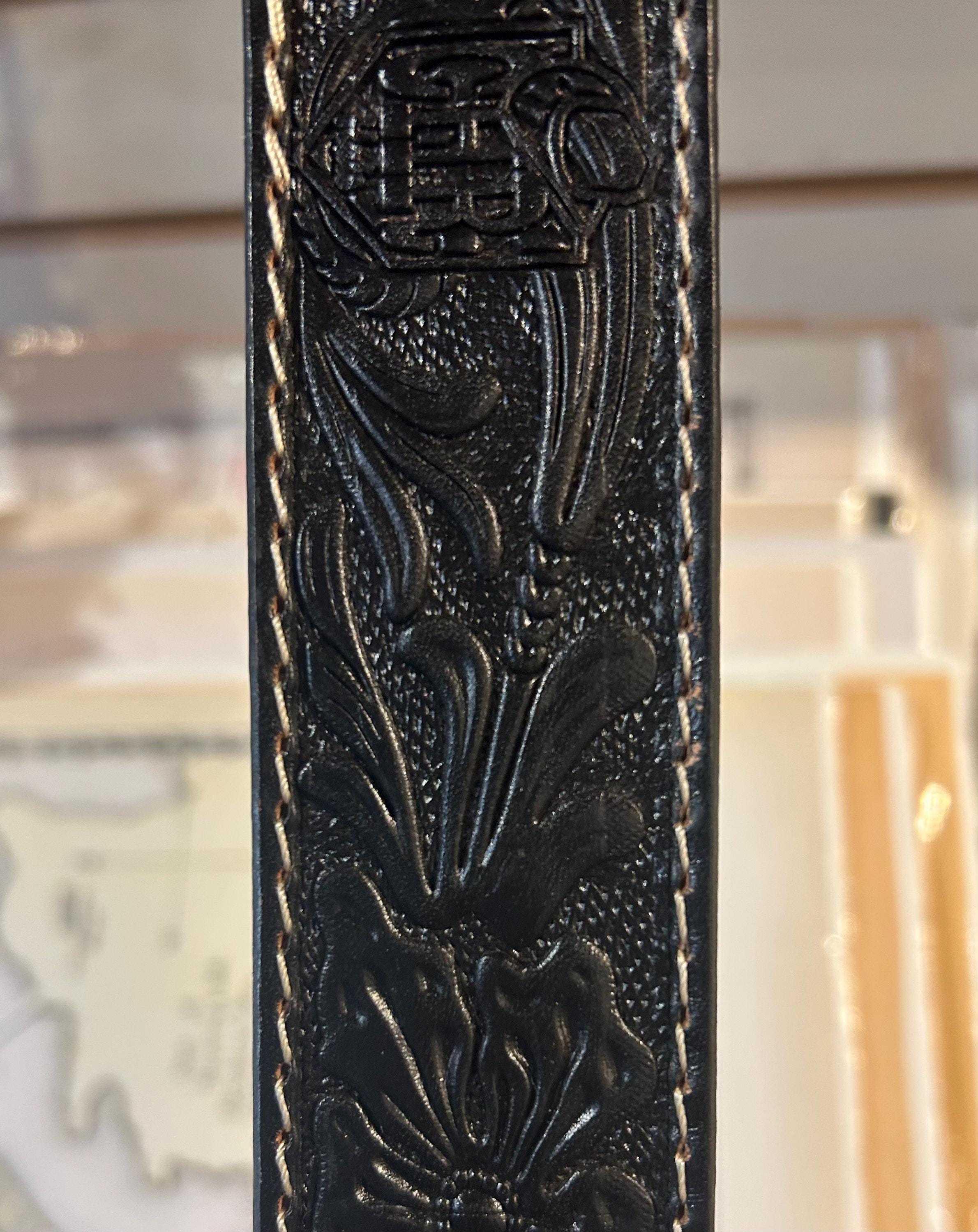 Handmade Embossed Leather Belts for Men or Women-free SHIPPING - Etsy