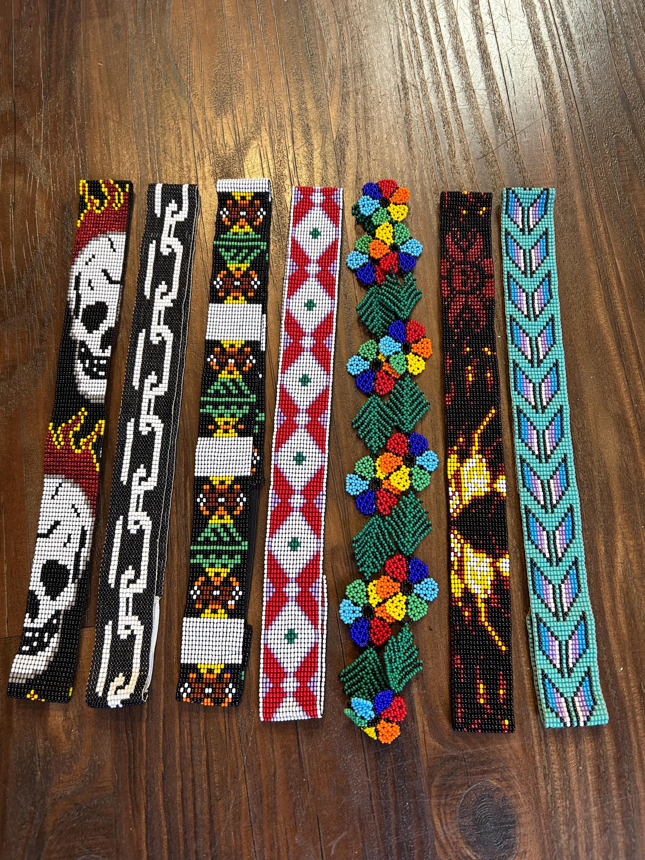 Handmade Beaded Hat Band - Etsy