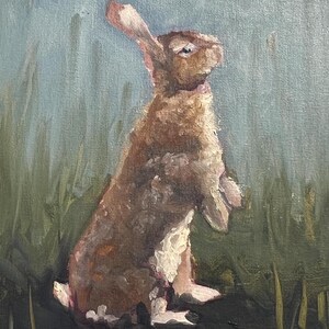 Rabbit Study No. 2 Oil Painting 8x10 - Etsy