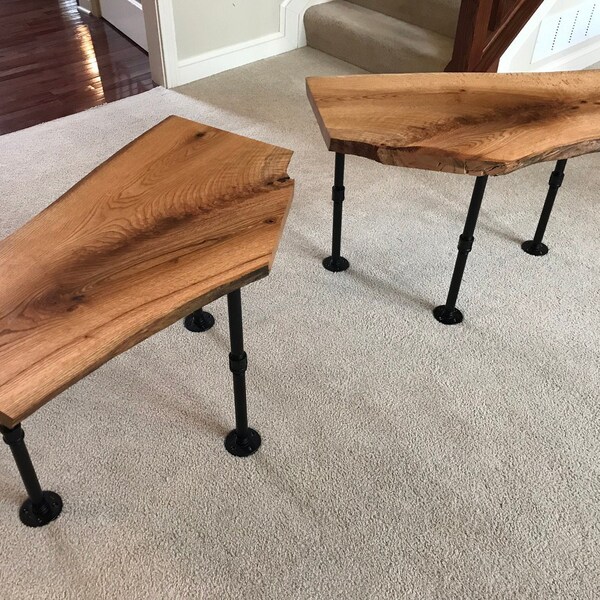 Oak End Table - Etsy