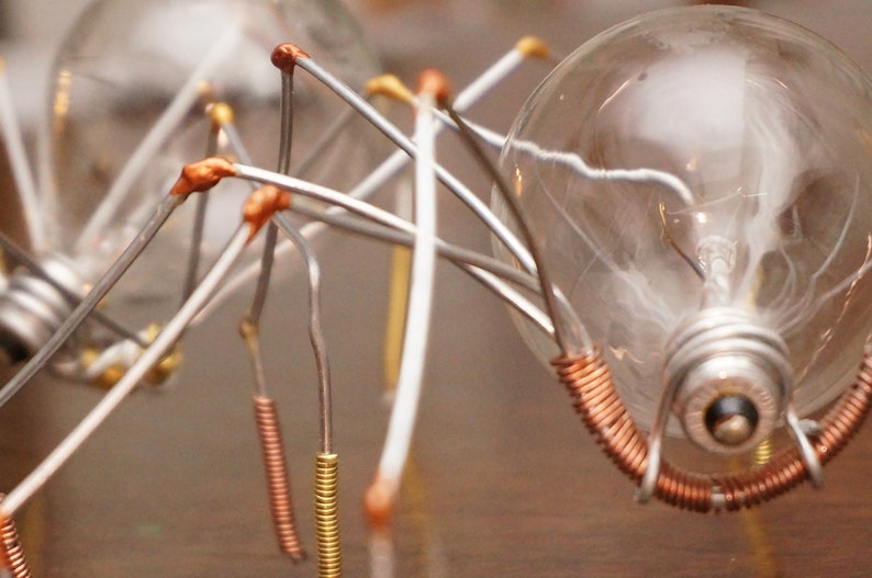 Light Bulb Metal Spider - PRICE DROP!! - Etsy
