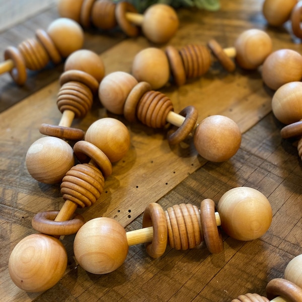Wooden Baby Rattle - Etsy