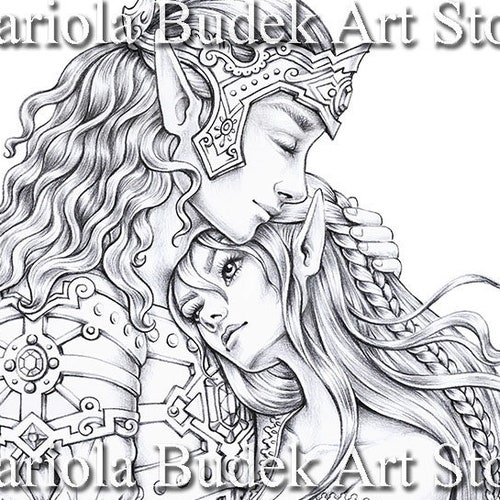 Muse Adult Coloring Page | Etsy