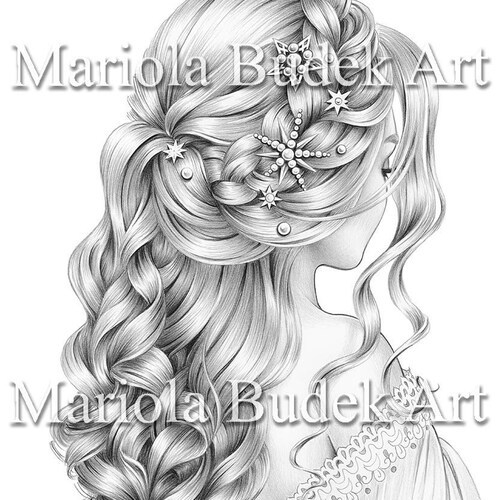 Titania Coloring Page Printable Adult Colouring Pages Book - Etsy