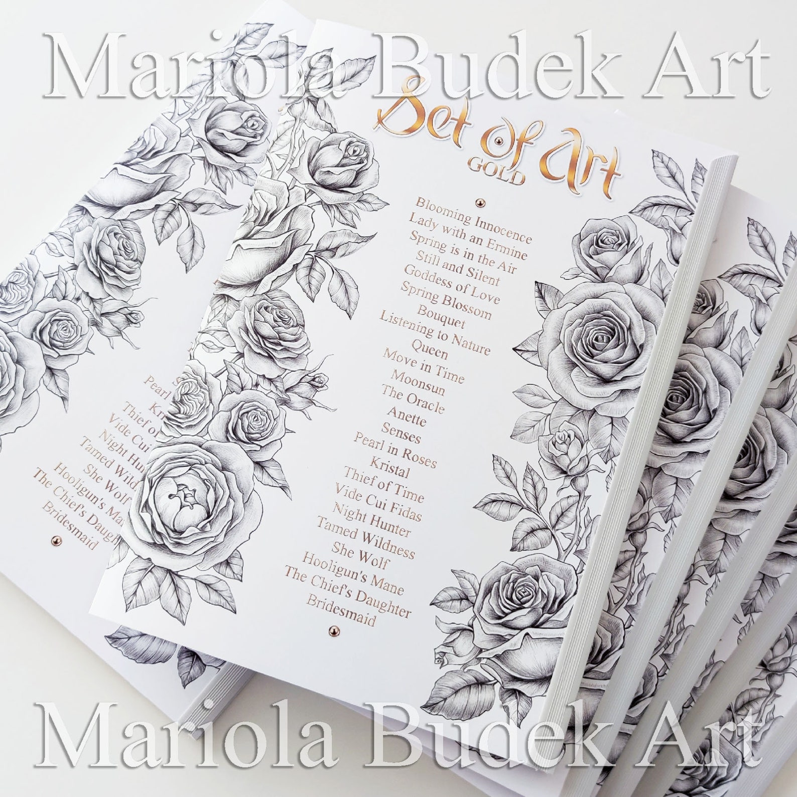 Set of Art GOLD Mariola Budek Coloring Book Kids Colouring 24 Page ...