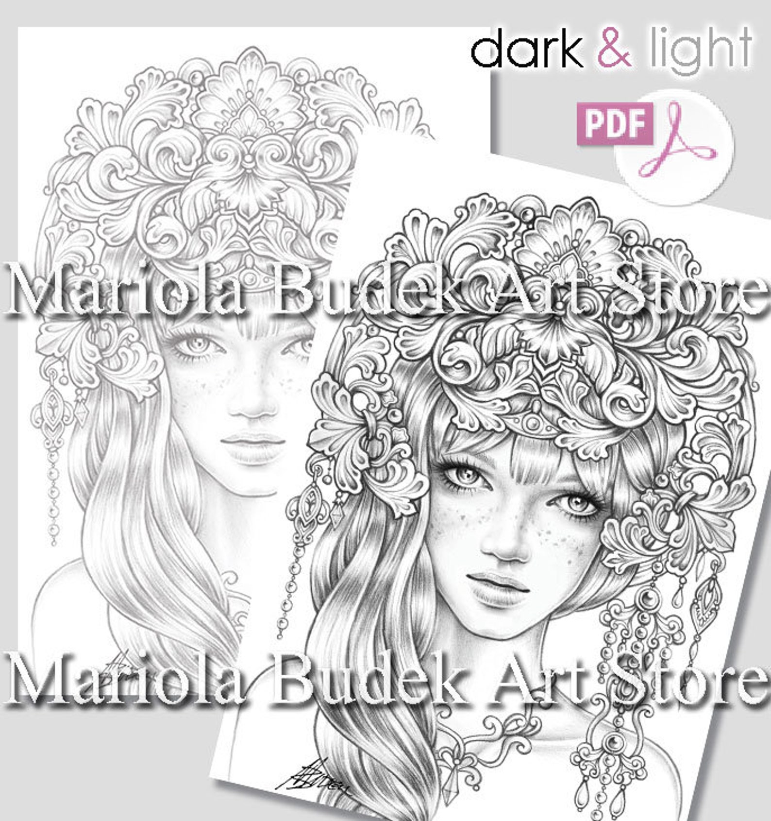 Coloring Pages Six Pack of Premium Art III 50% off - Etsy