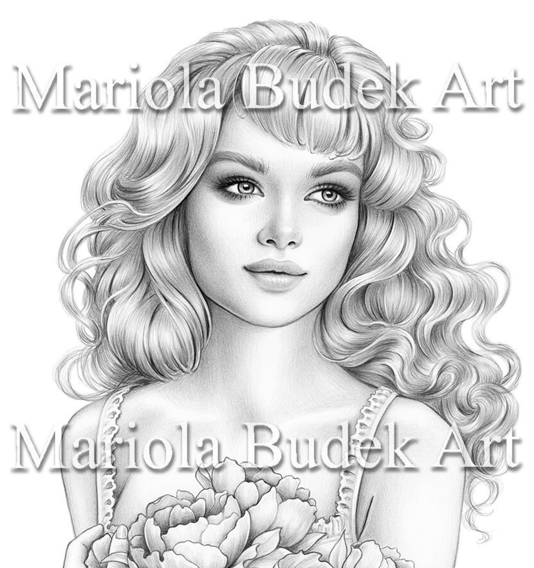 Morning Dew | Mariola Budek - Premium Coloring Page | Printable Adult ...