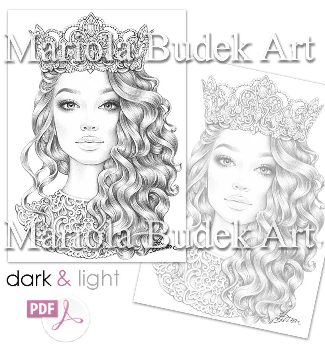 Coloring Pages Six Pack of Premium Art VII 50% off - Etsy