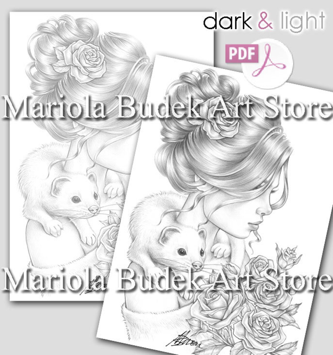 Coloring Pages Six Pack of Premium Art VI 50% off | Etsy