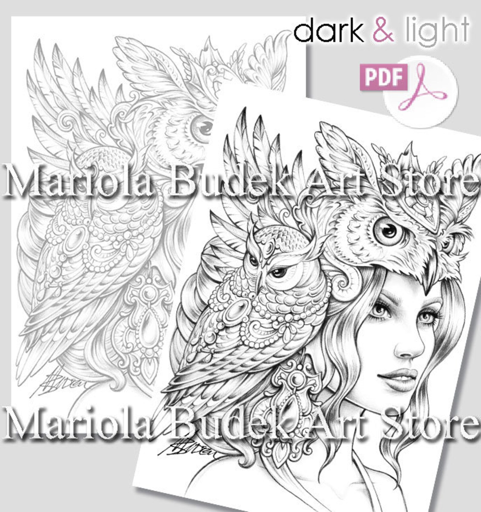 Coloring Pages Six Pack of Premium Art III | 50% off | Printable Adult ...