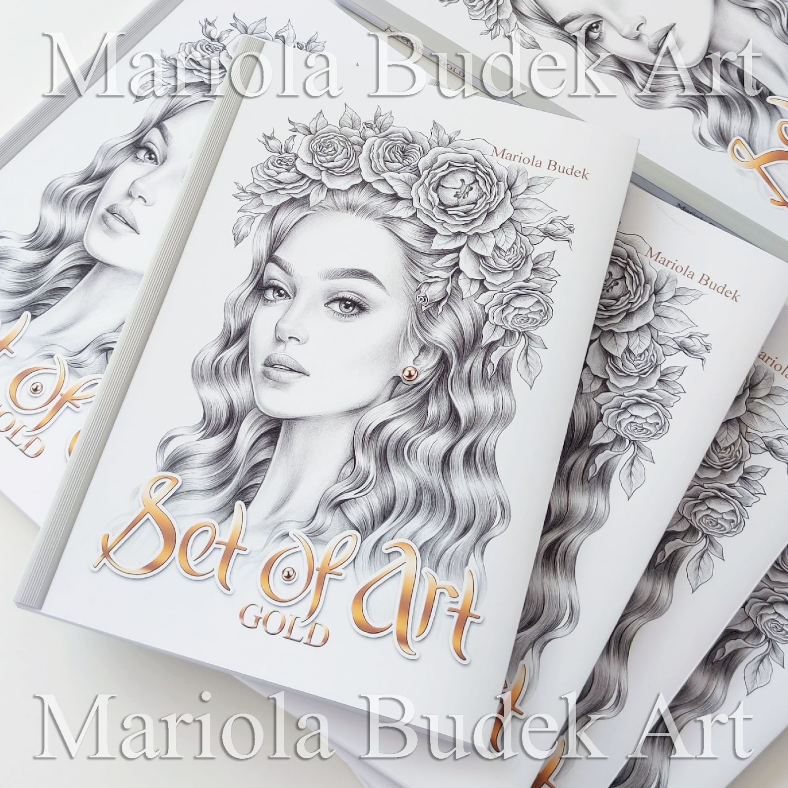 Set of Art GOLD Mariola Budek Coloring Book Kids Colouring 24 Page ...