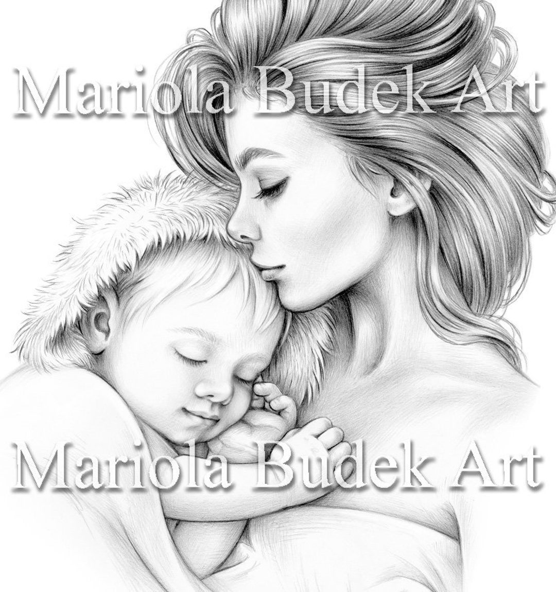 Forever | Mariola Budek - Premium Coloring Page | Printable Adult ...