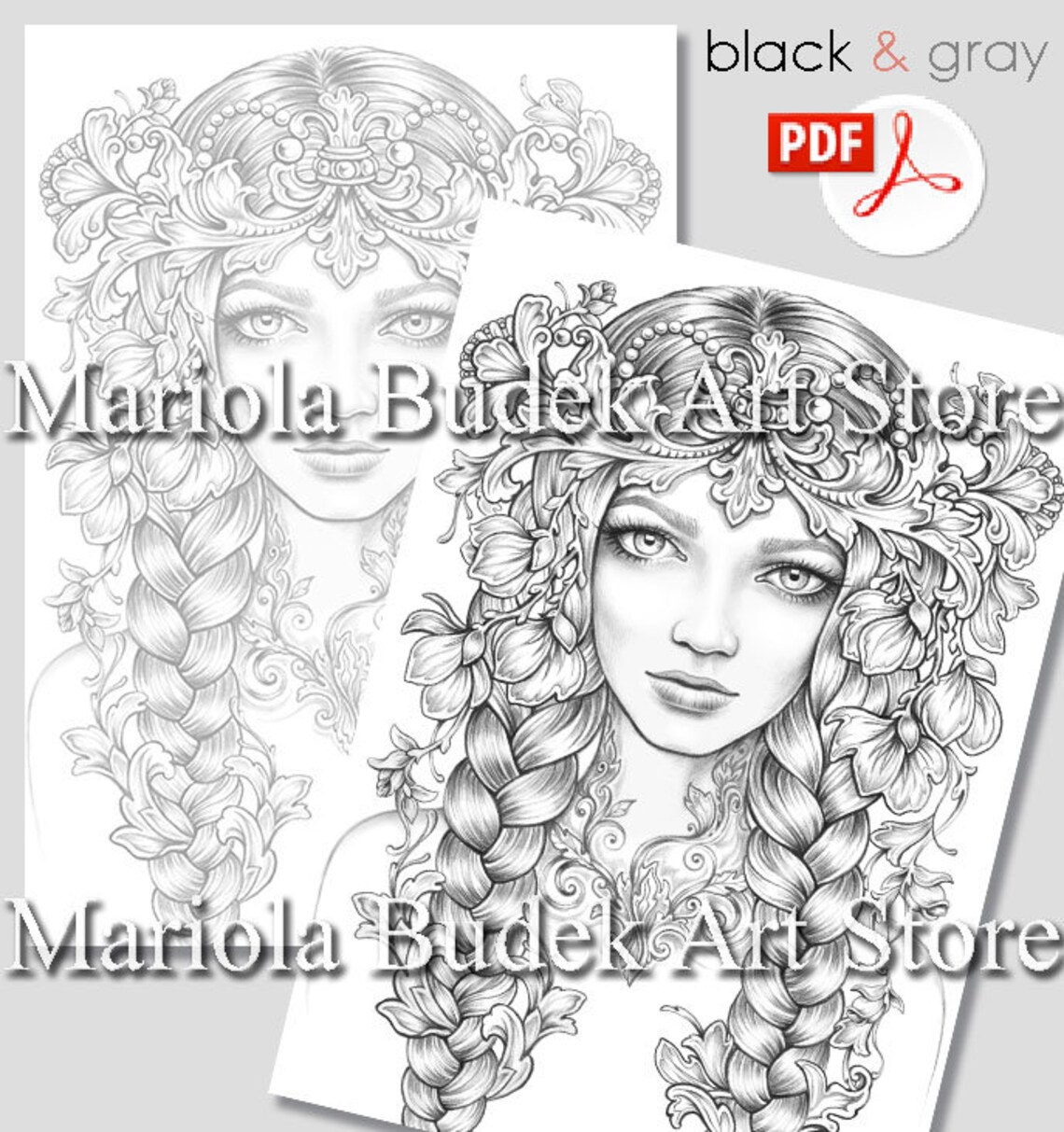 Coloring Pages Six Pack of Premium Art II 50% off - Etsy
