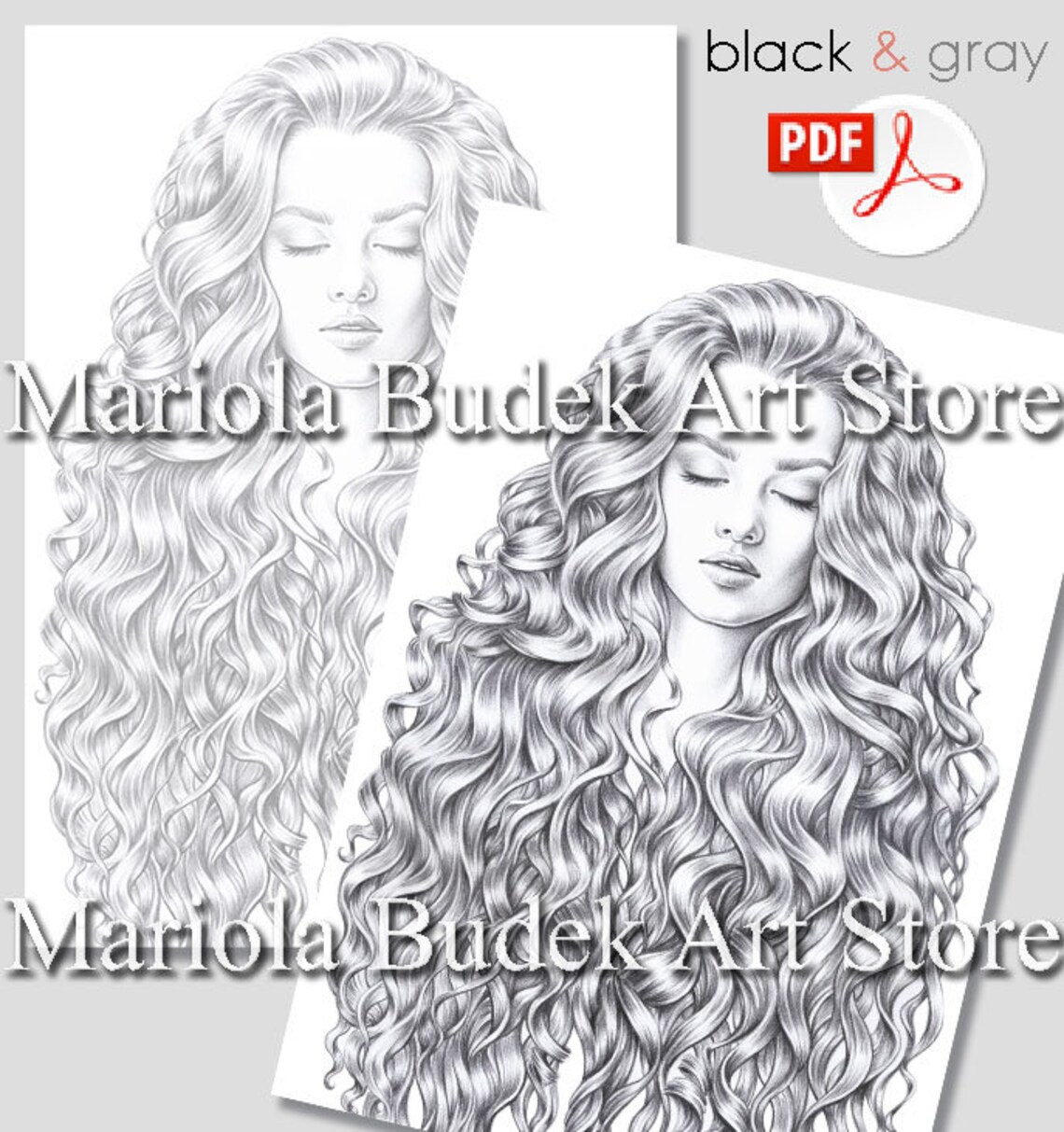 Coloring Pages Six Pack of Premium Art II 50% off - Etsy