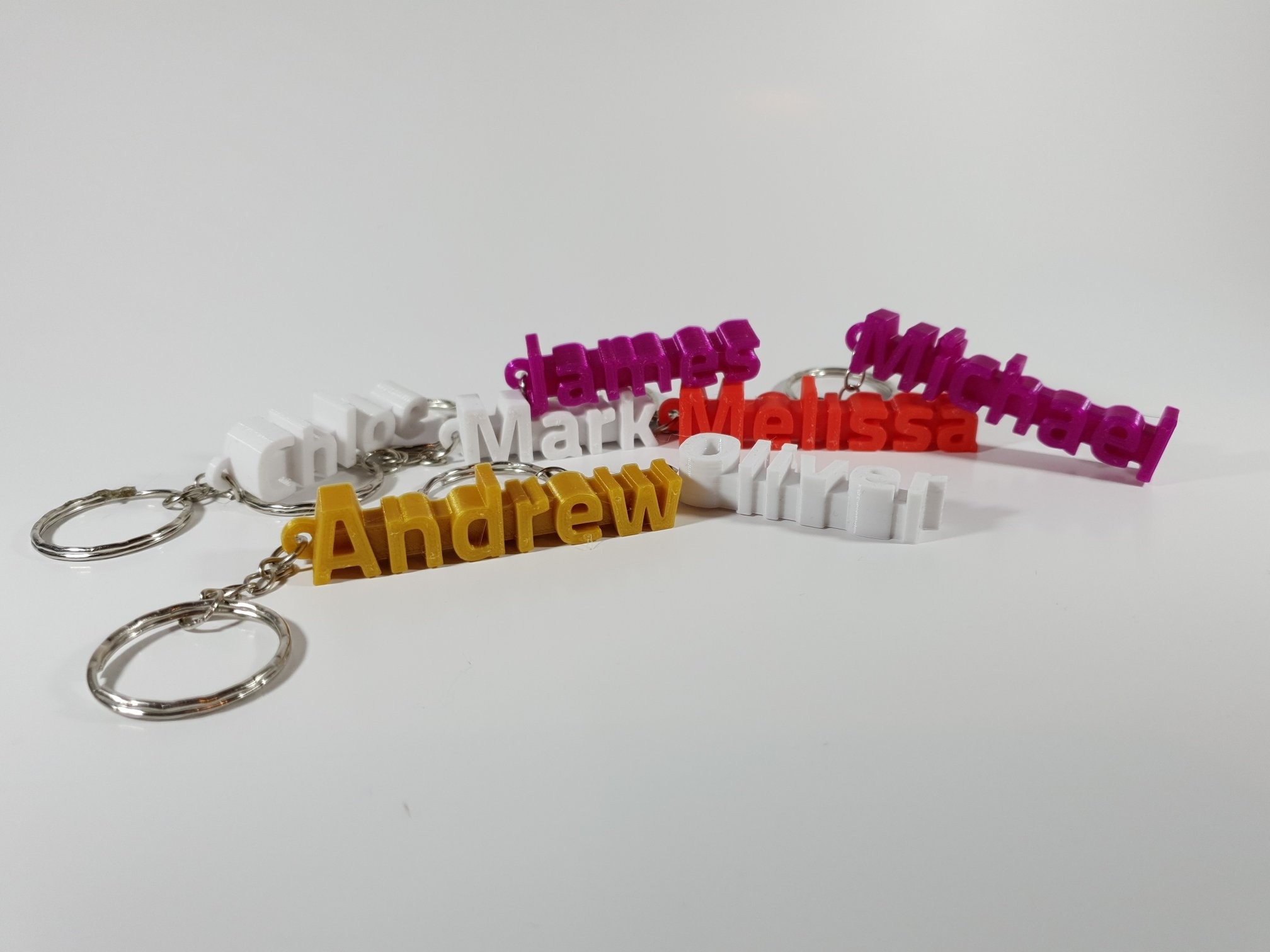 Custom Name Keyring 3D Printed Accessories Keyrings - Etsy
