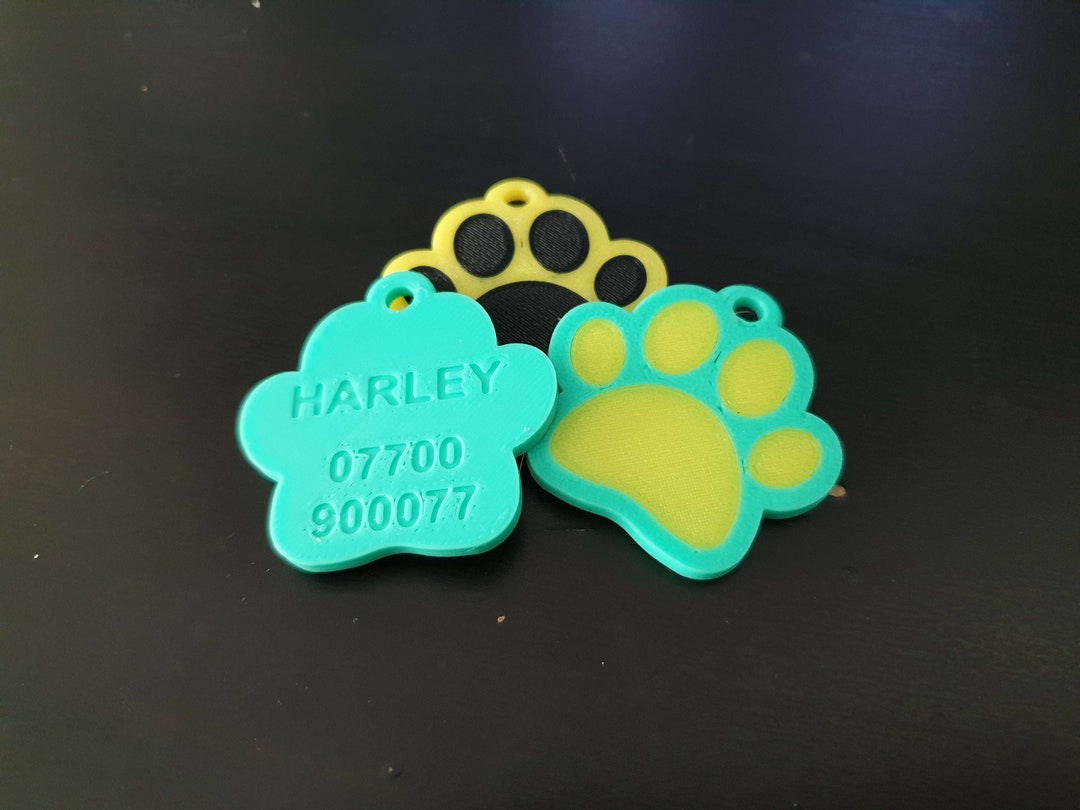 Customised Dog Name Tag 3D Printed Accessories - Etsy