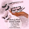 Rose Gold Glitter Overlays PNG, Birthday Elements PNG, Christmas ...