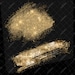 Gold Glitter Clipart: Sparkle Overlays, Christmas Wedding Graphics (PNG ...