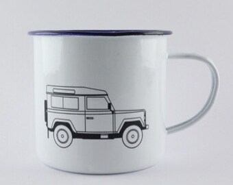 Espresso Enamel Mug Landrover Defender 90 110 130 Multi - Etsy