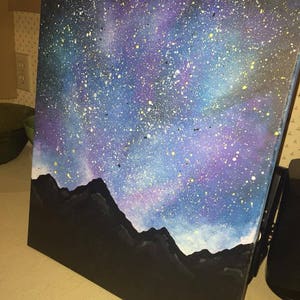 Galaxy Mountains - Etsy